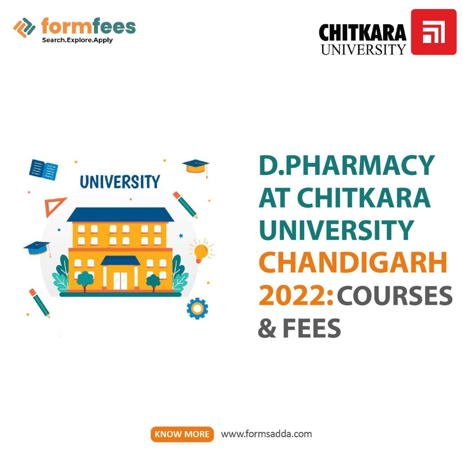 D.Pharmacy at Chitkara University, Chandigarh: Courses & Fees – Formfees