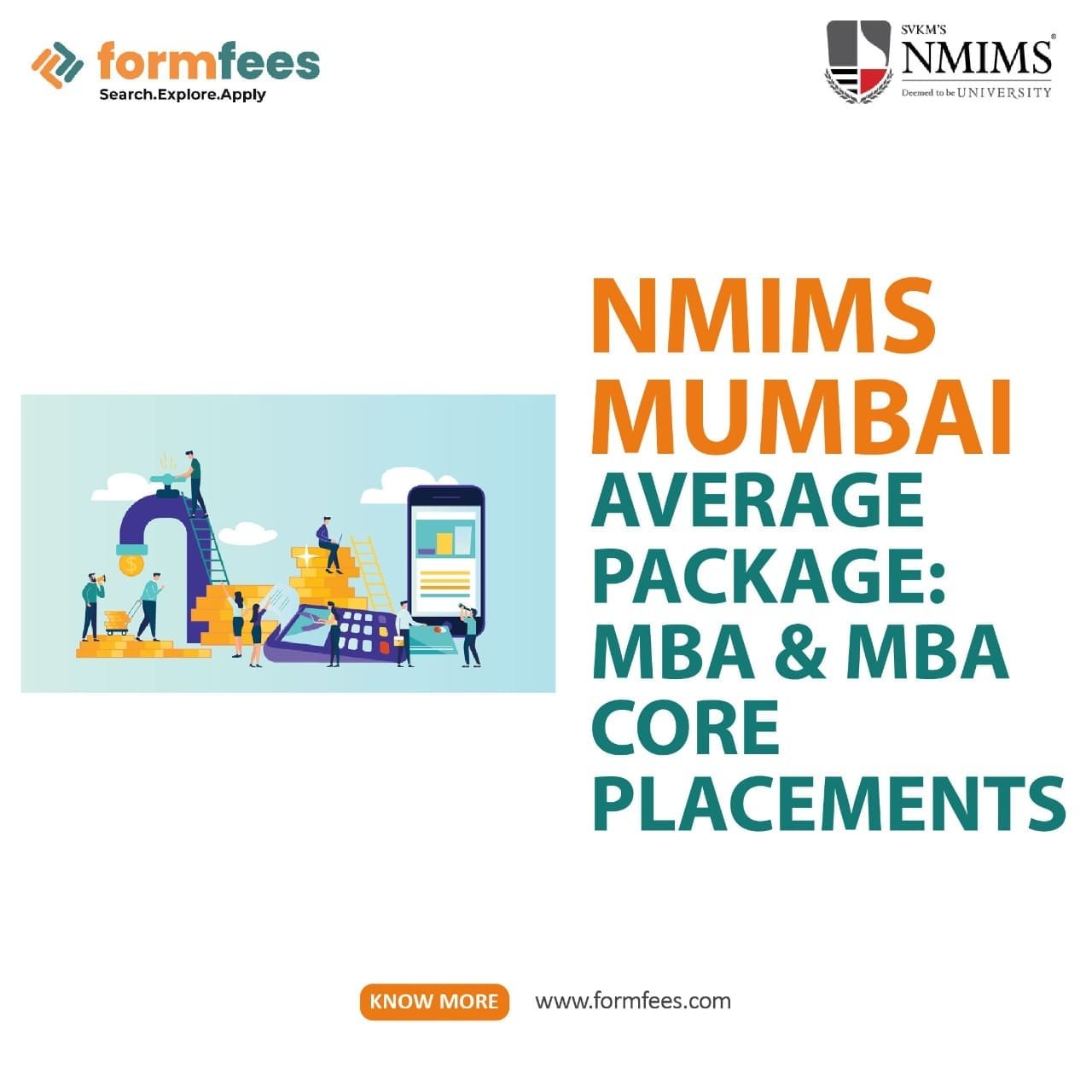 NMIMS Mumbai Average Package MBA MBA Core Placements Formfees
