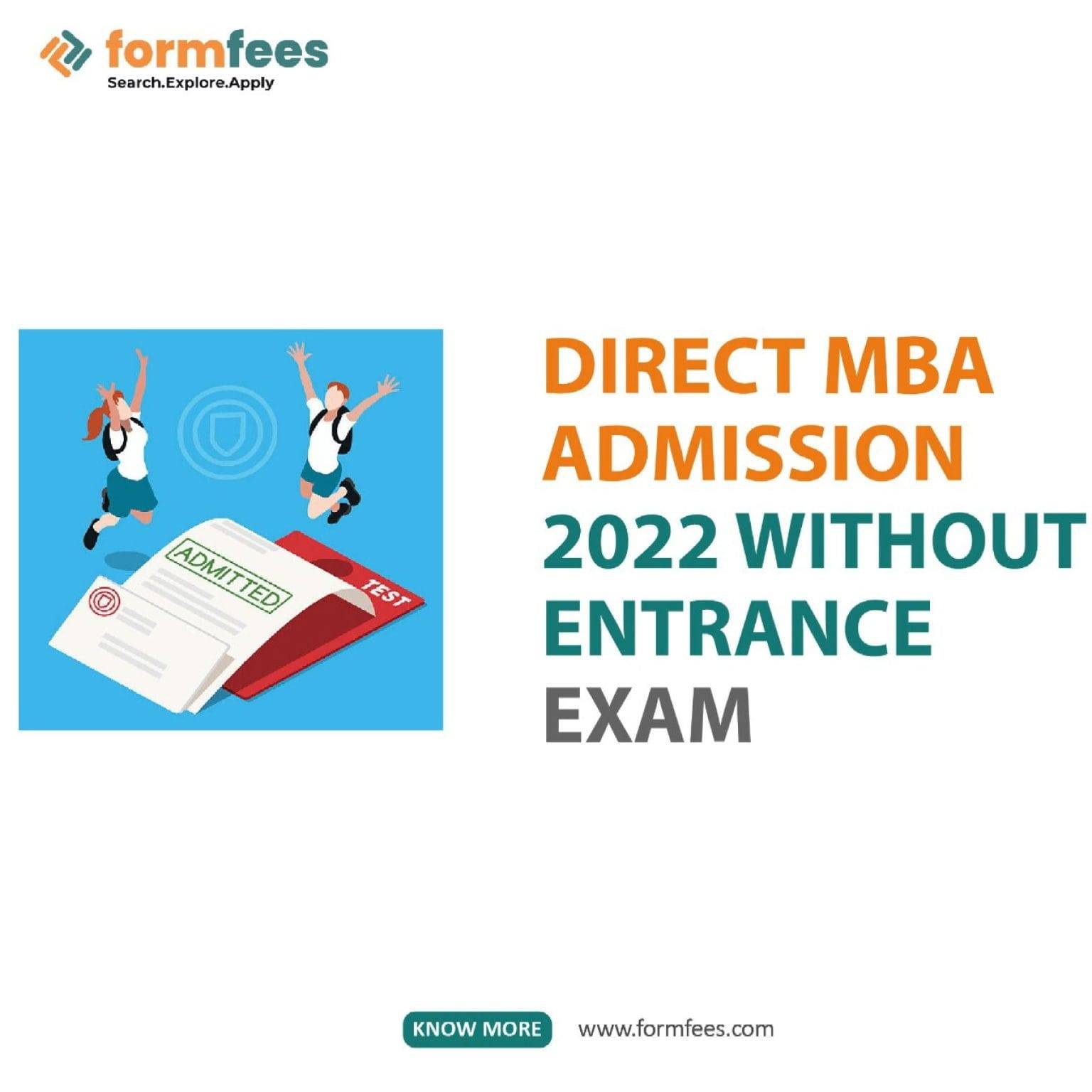 Direct MBA Admission 2022 without Entrance Exam – Formfees