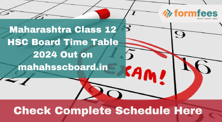 Maharashtra Class 12 HSC Board Time Table 2024 Out on mahahsscboard.in ...