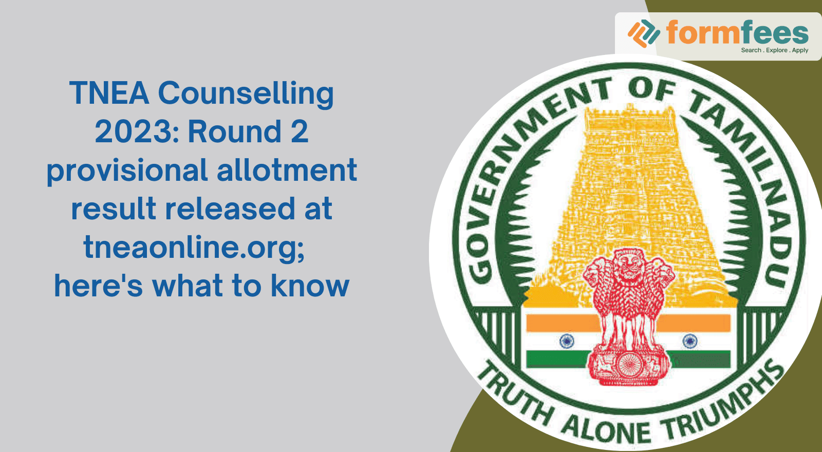 TNEA Counselling 2023: Round 2 provisional allotment result released at ...