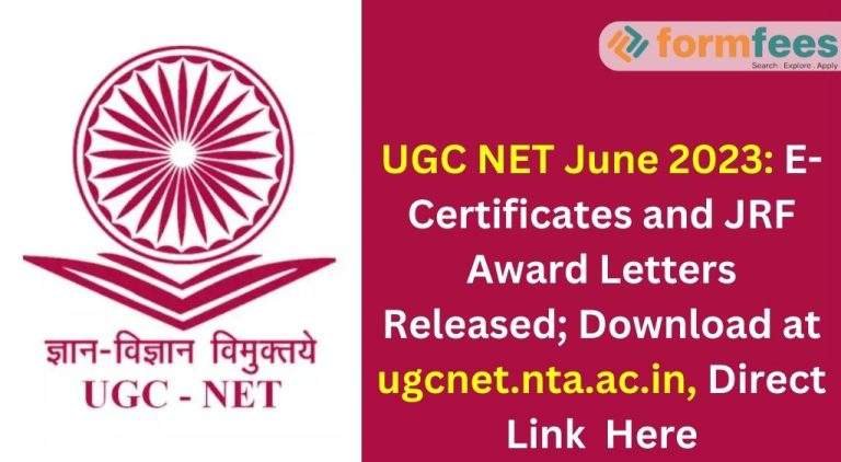 UGC NET June 2023: E-Certificates and JRF Award Letters Released ...