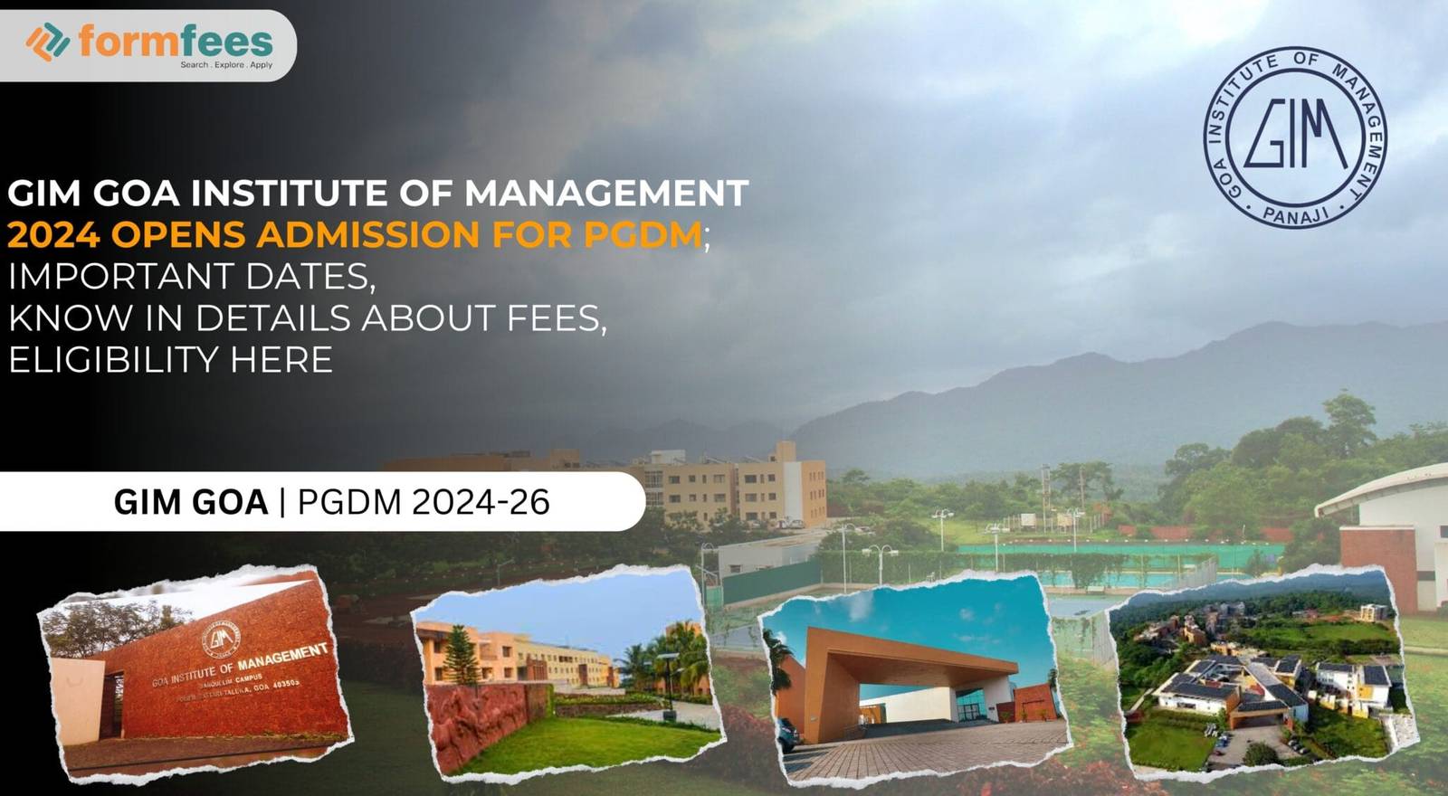 GIM Goa Institute of Management 2024 Opens Admission for PGDM ...