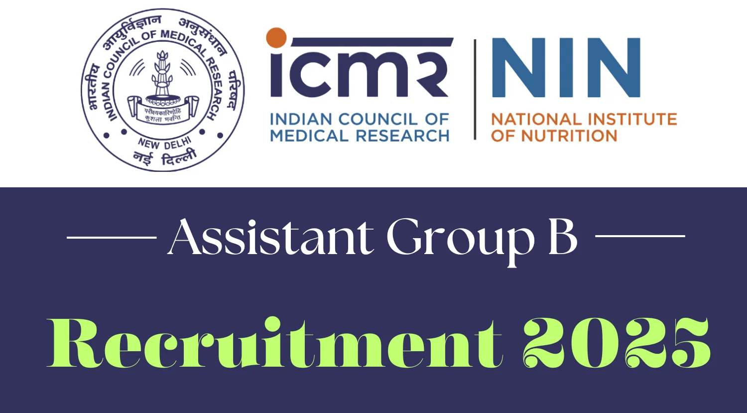 NIN Assistant Group B Recruitment 2025, Apply Online – Formfees