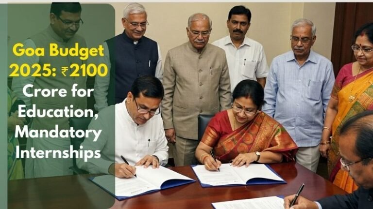 Goa Budget 2025: ₹2100 Crore for Education; Internships Mandatory for ...