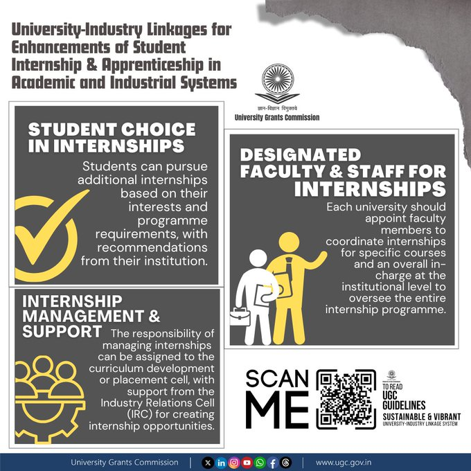 UGC Pushes for More Student Internships: New Guidelines Aim to Strengthen University-Industry ...