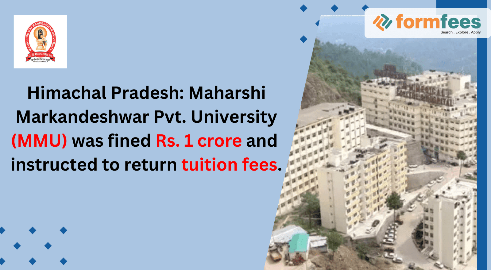 Himachal Pradesh: Maharshi Markandeshwar Pvt. University (MMU) asked to ...