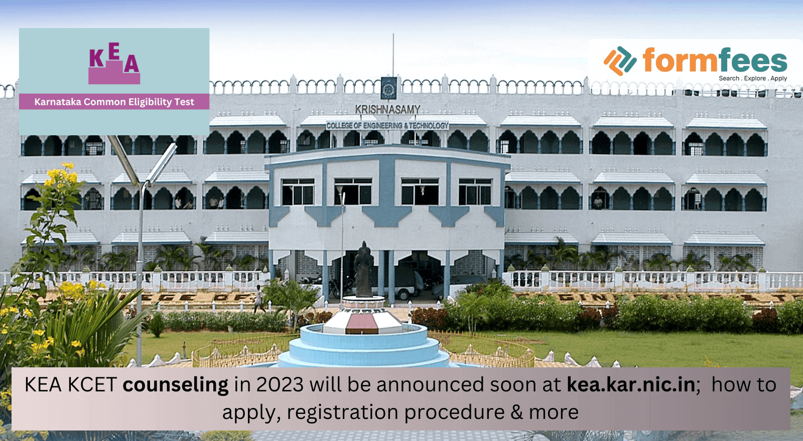KEA KCET counseling in 2023 will be announced soon at kea.kar.nic.in ...