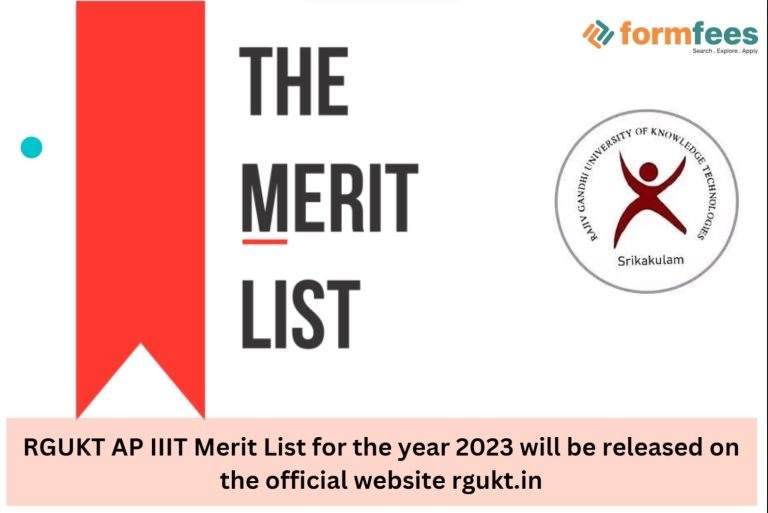 RGUKT AP IIIT Merit List for the year 2023 will be released on the ...